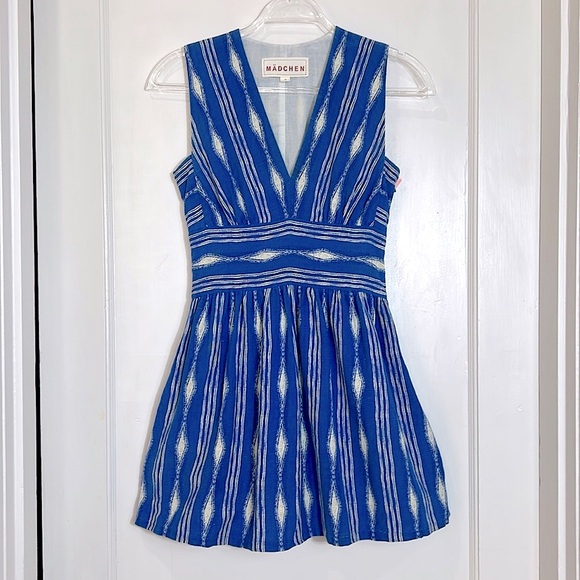 Anthropologie | Dresses | Madchen Anthropologie Blue Tribal Mini Dress ...
